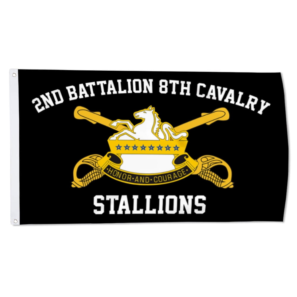 2but 8th Cavalry Flag 2nd Stallions flags CAV US Army Military Flags ...