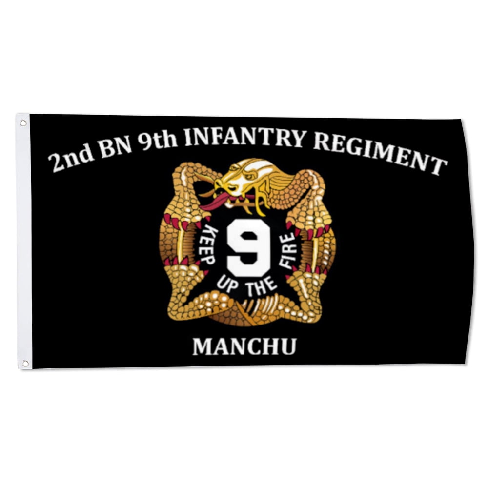 2but 9th IN. Flags 2nd bn 9th infantry regiment Manchu Keep Up The Fire ...