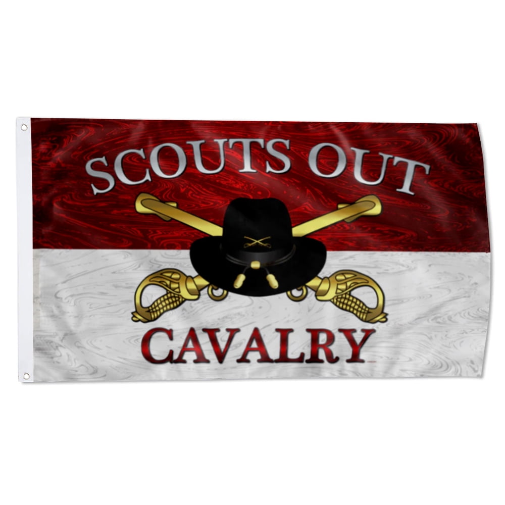 2but CAVALRY OFFICER STETSON SCOUTS OUT flag CAV US Army Military Flags ...