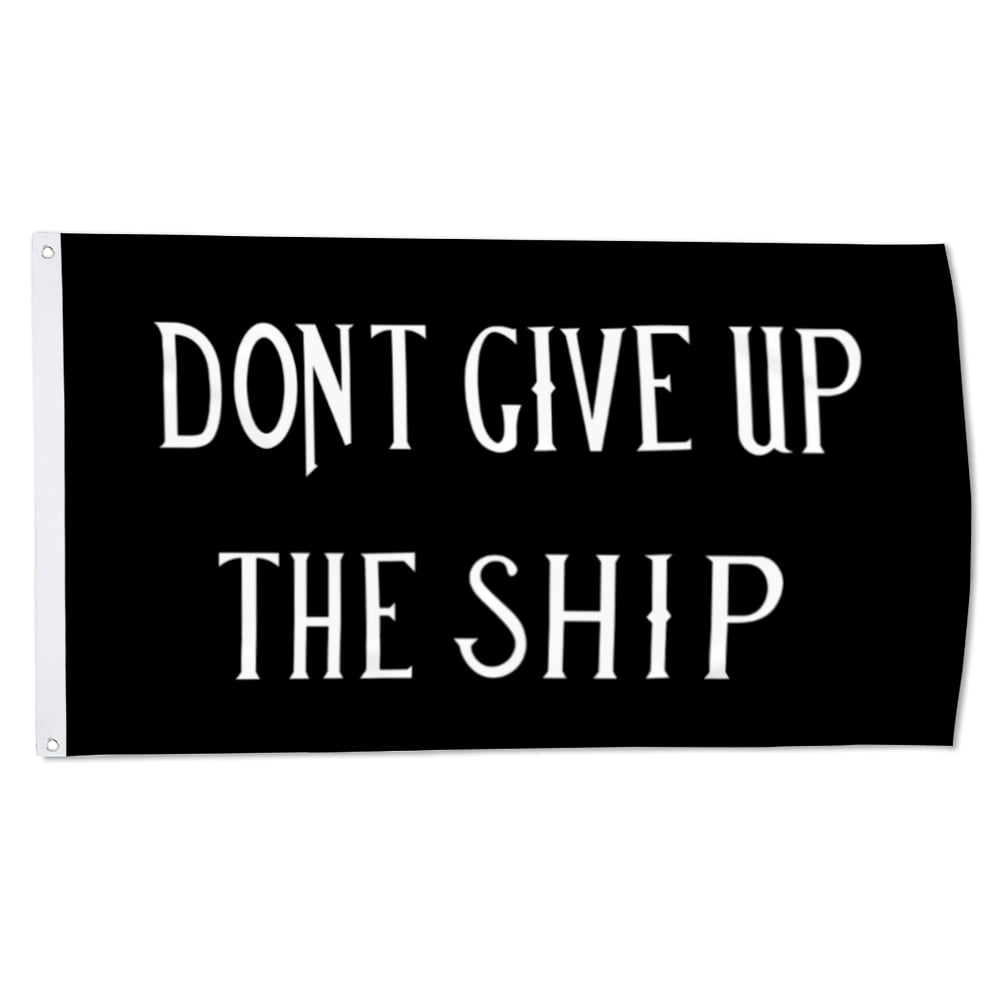 2but don't give up the ship flag black Polyester United States 3x5 FT ...
