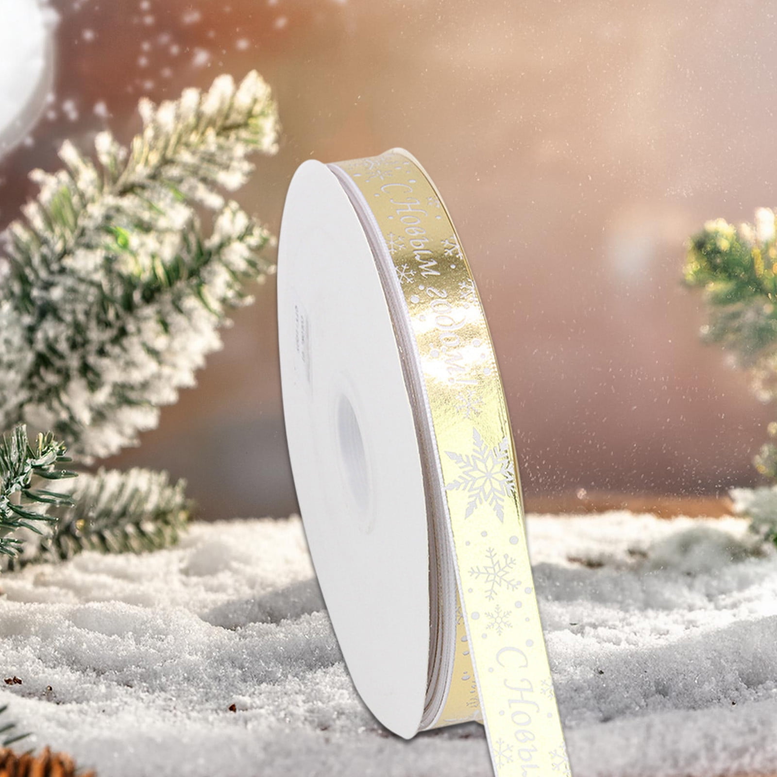 2cm Polyester Hot Stamping Christmas Ribbon, 8 Colors (Red, Wine, Green ...