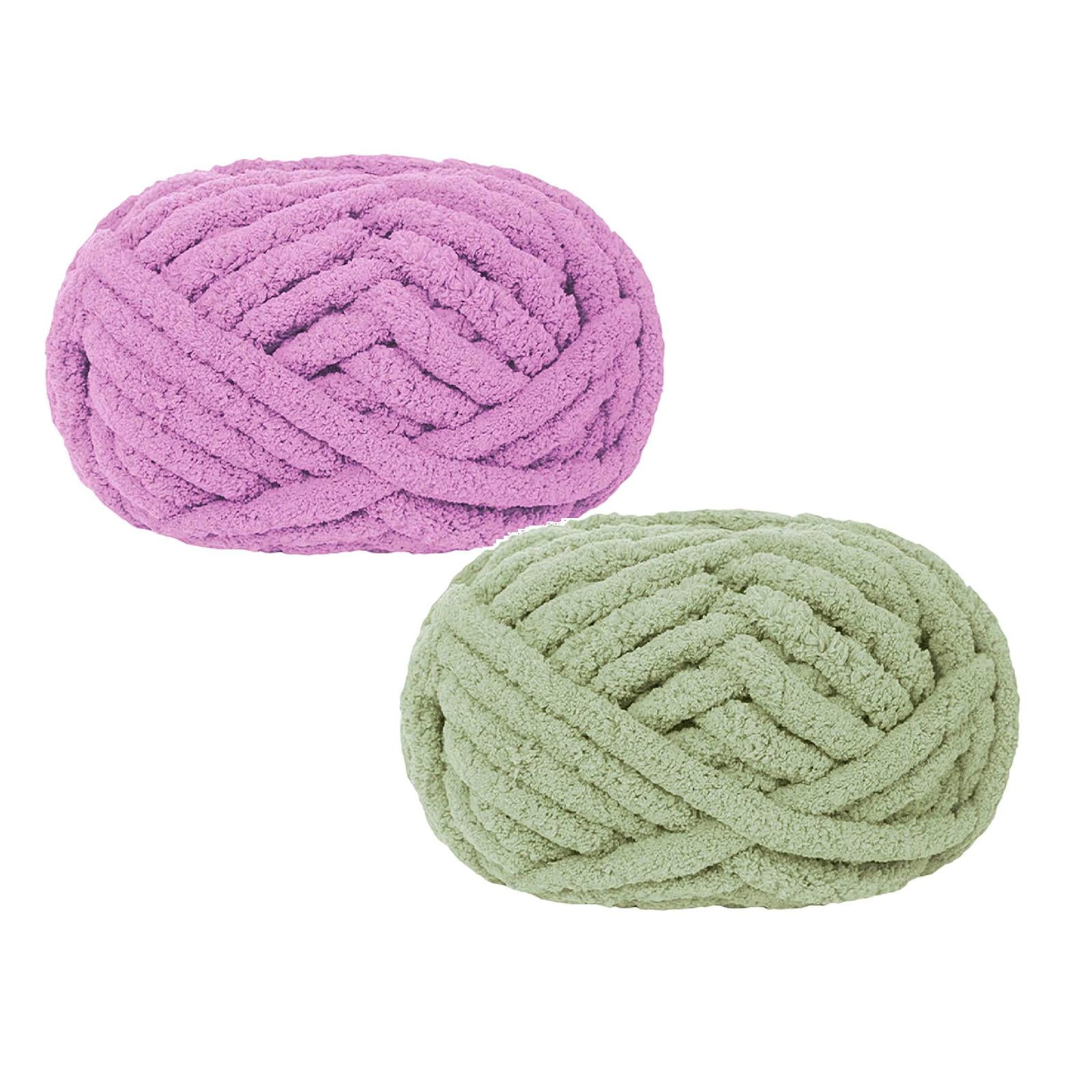 2cm Super Bulky Knitting Yarn, Extra Soft Roving Yarn for Arm Knitting & Crochet, Beginner ...