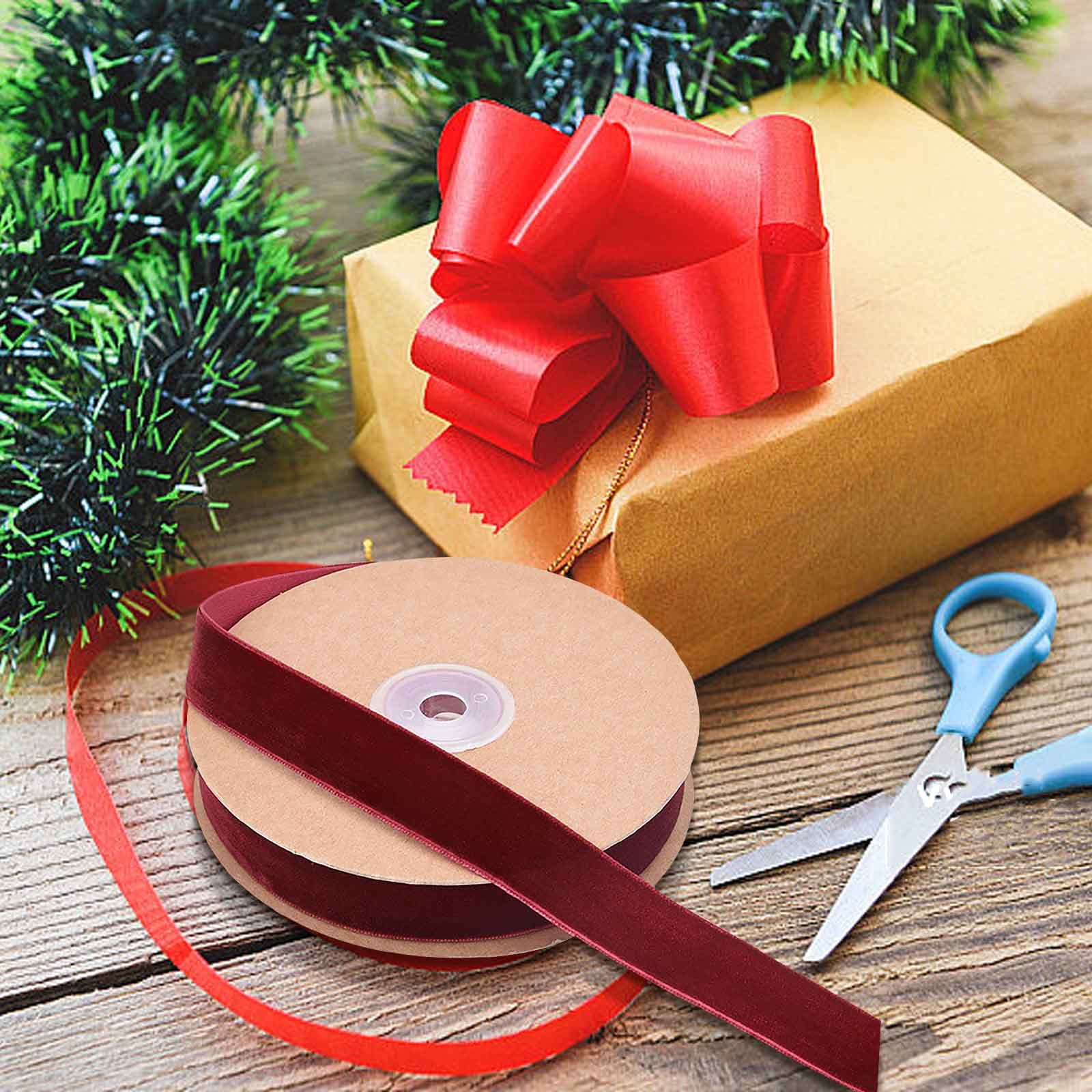 2cm Velvet Ribbon for Gift Wrapping | Flocked Jewelry & Holiday ...