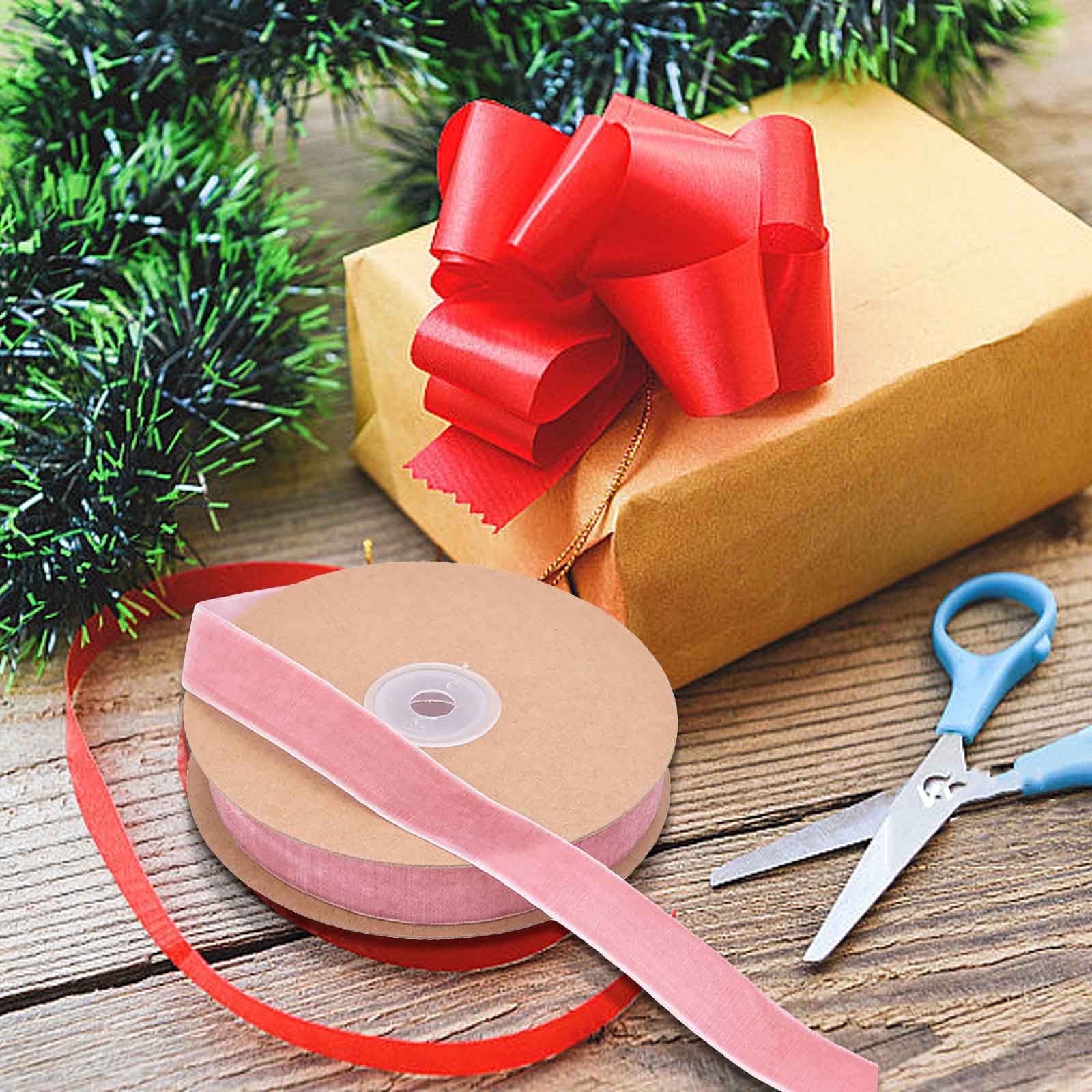 2cm Velvet Ribbon with Wire Edges | DIY Flocking Craft Ribbon for ...