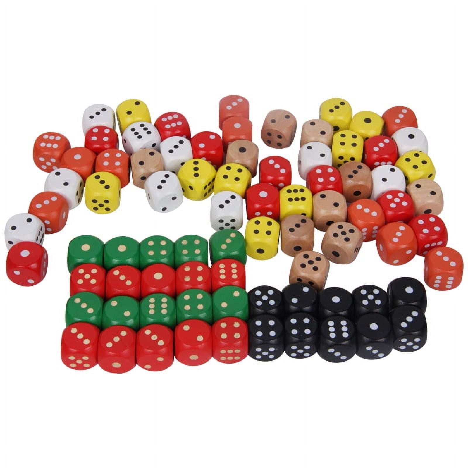 2cm wooden dice rounded color game chess entertainment solid wood sieve ...