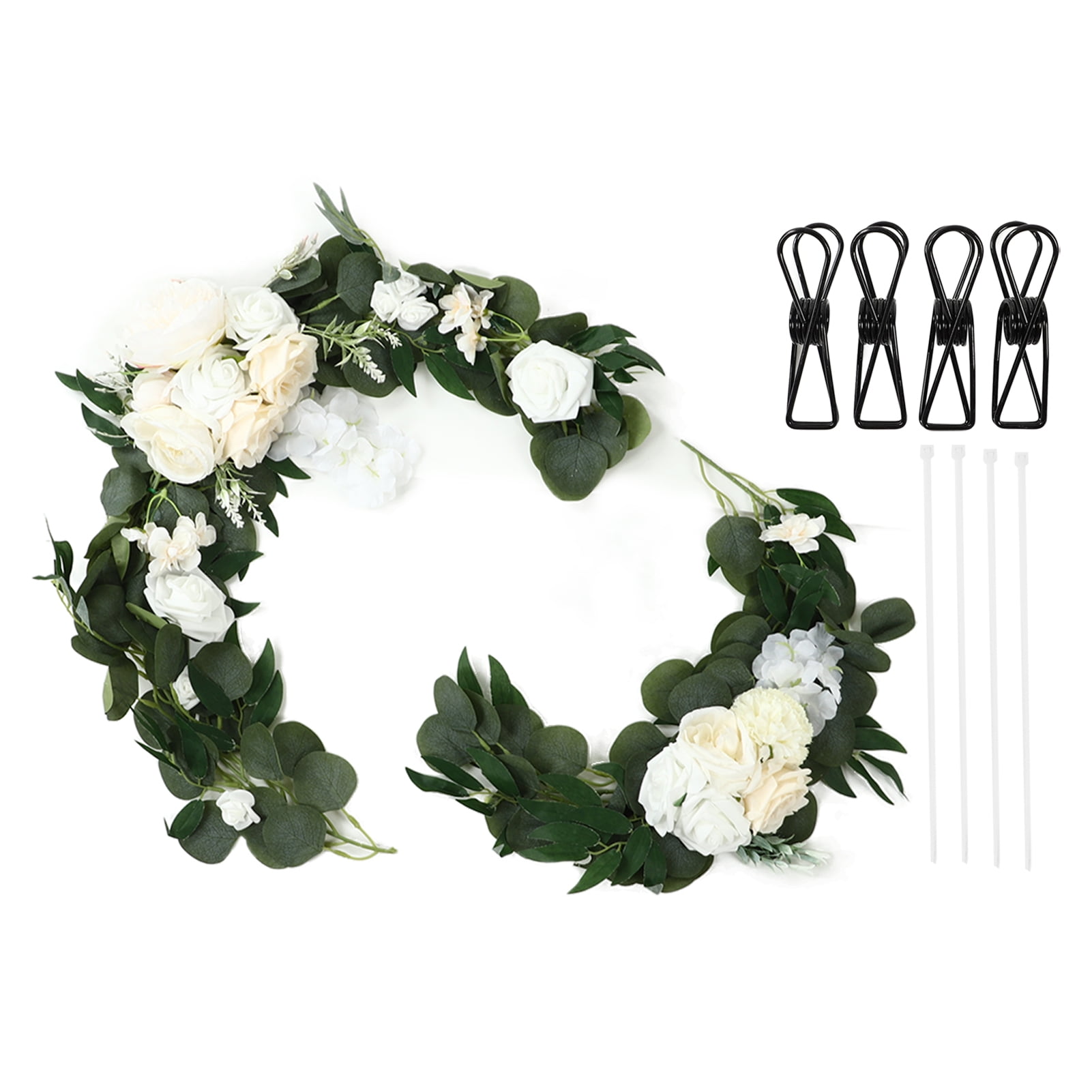 2cps Set Wedding Floral Decorations Rose Shape Lifelike Vivid Color ...