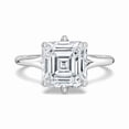 2ct Asscher Cut Split Shank Solitaire Engagement Ring 925 Sterling ...