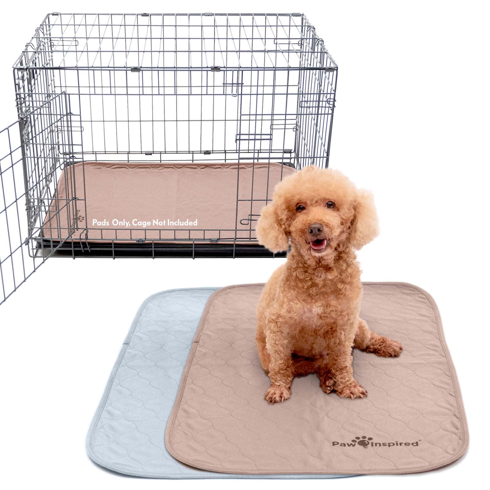 "Paw Inspired 2ct Washable Pee Pads for Dogs 29x18"" : Crate Series ...