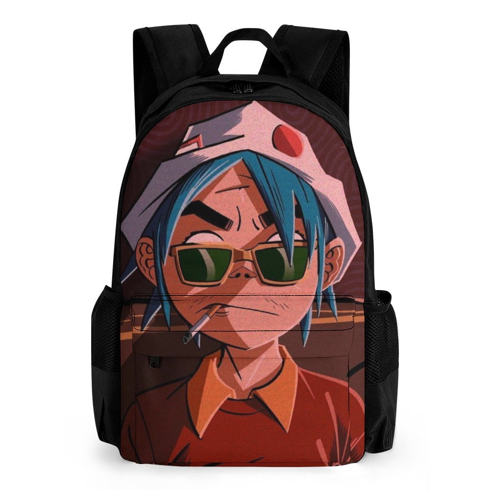 2d Gorillaz Music Backpack Laptop Bag Student Satchel Schoolbag Bookbag ...