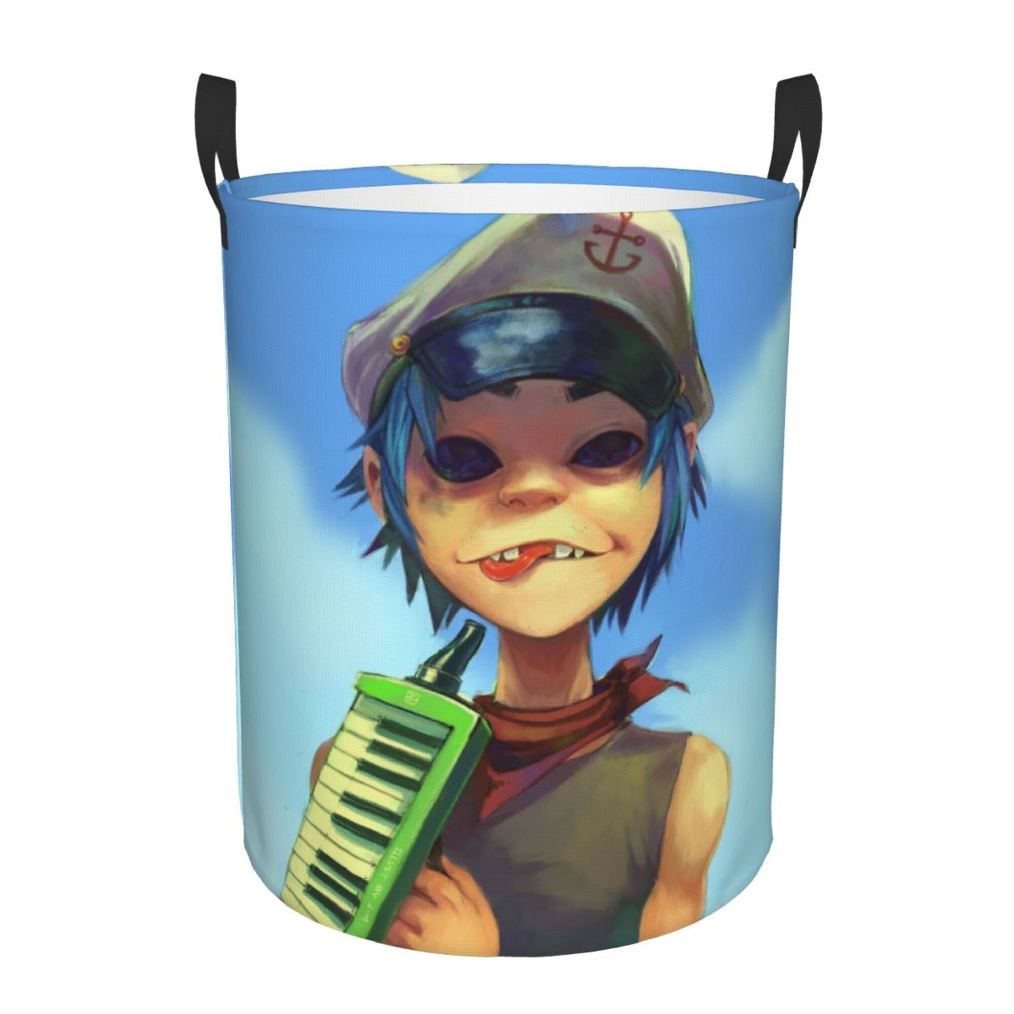 2d Love Noodle Storage Basket Laundry Hamper Collapsible Round Storage ...