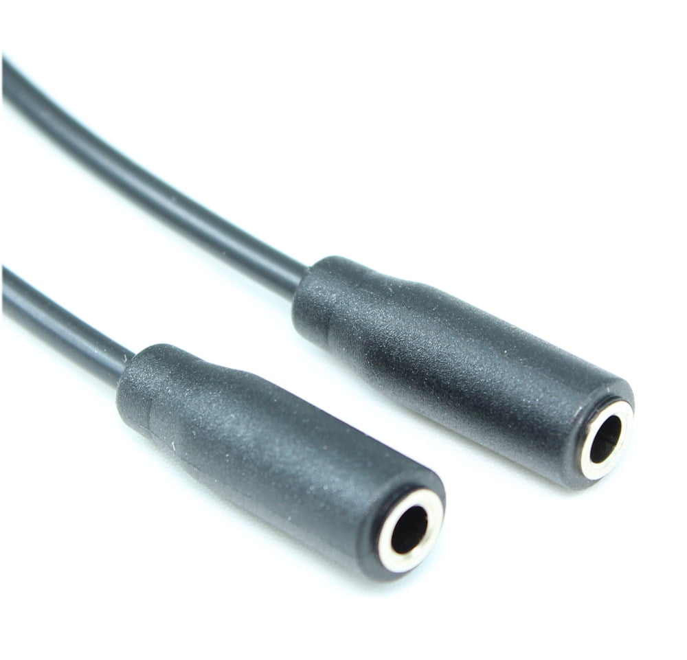 2ft 3.5mm SLIM MONO TS (2 conductor) Female to Female Audio Coupler ...