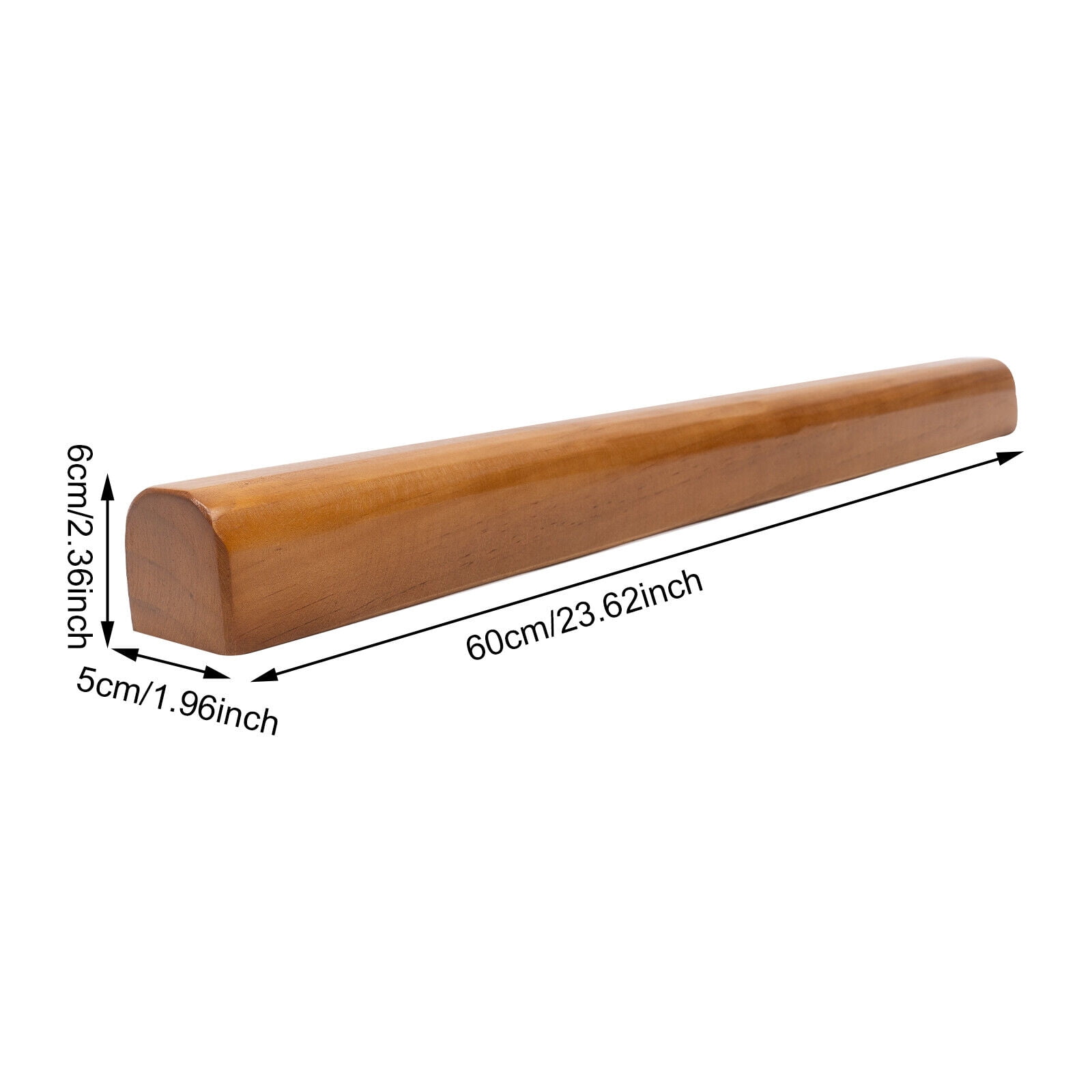 2ft/3ft/3.3ft/4ft Wood Handrail for Steps Stair Rail Non-Slip Wall Hand ...