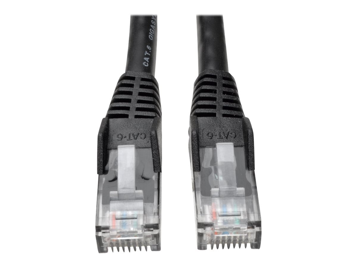 2ft Cat6 Gigabit Snagless Molded Patch Cable RJ45 M/M Black - Walmart.com