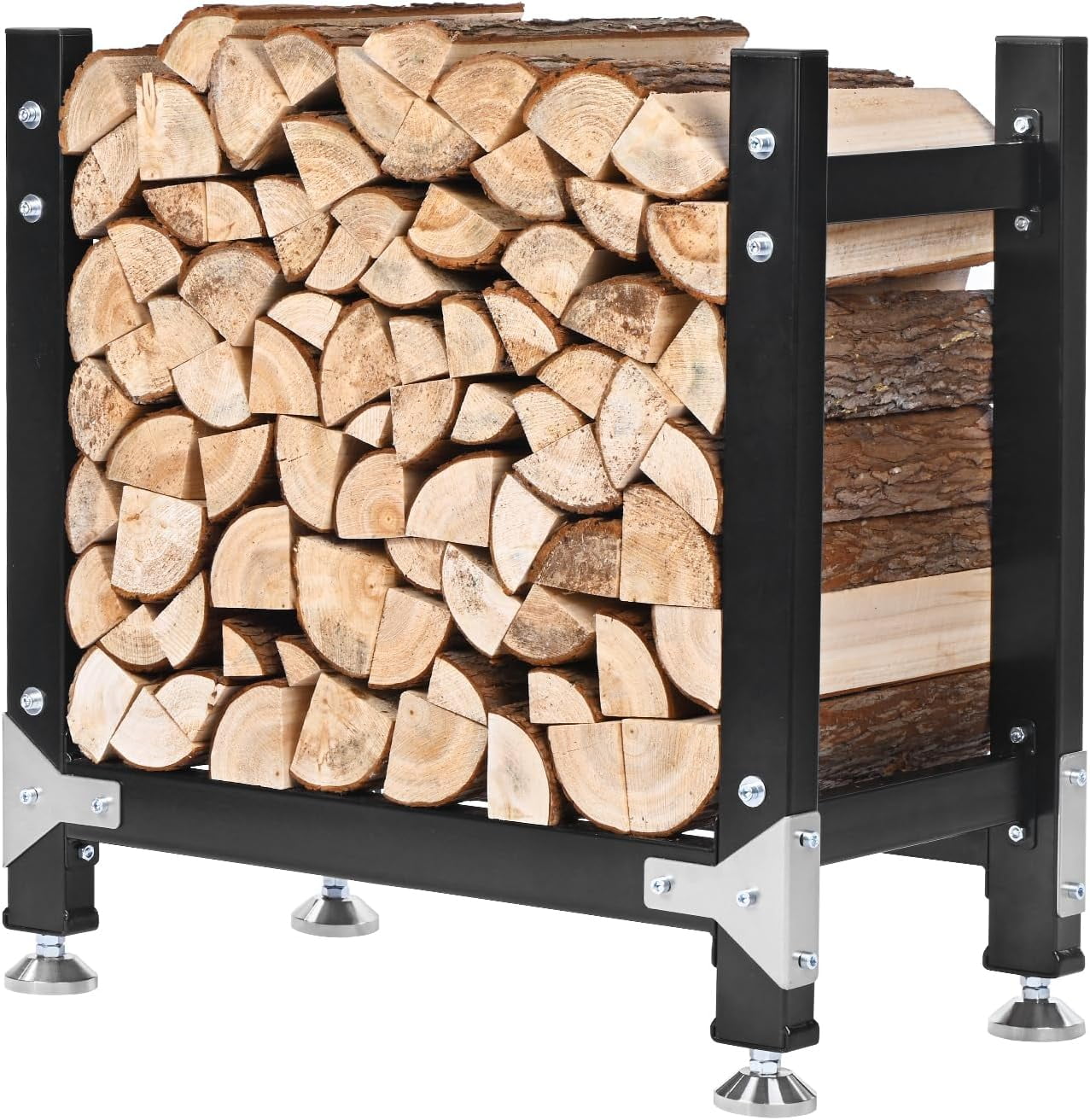 2ft Firewood Rack Indoor Upgrade Heavy Load-Bearing Frame, Wood Racks ...
