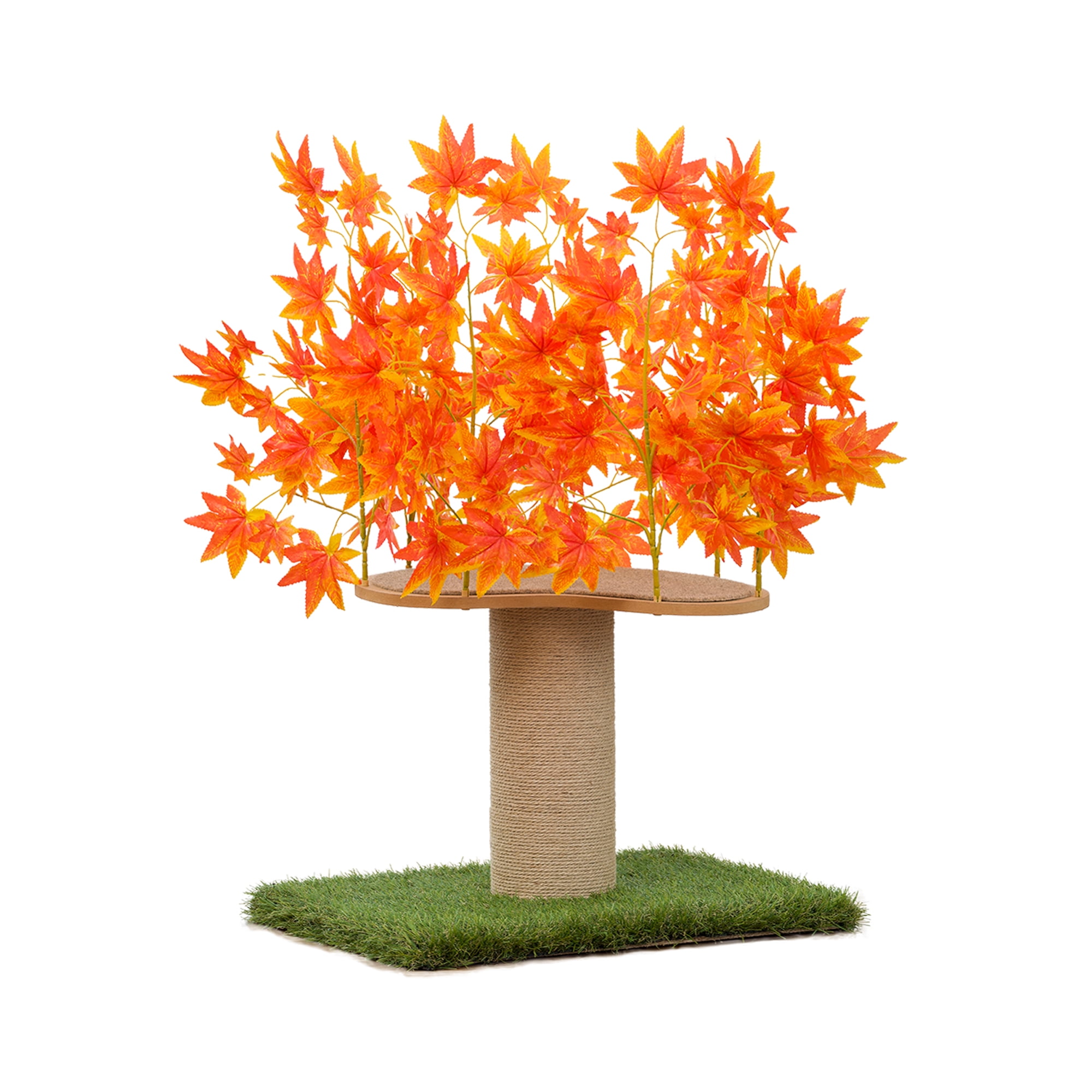 2ft Kitty Tree, Orange Blaze with Interchangeable Leaves - Walmart.com