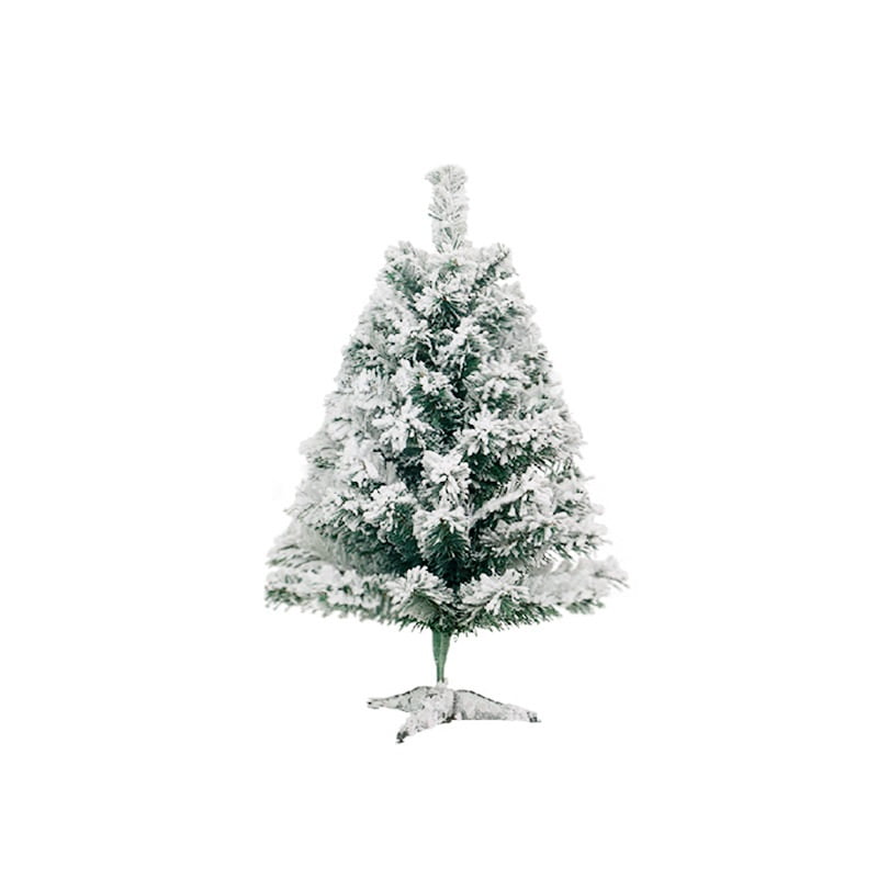 2ft Snow Flocked Christmas Tree with Base 60 Tips Artificial Xmas Tree ...