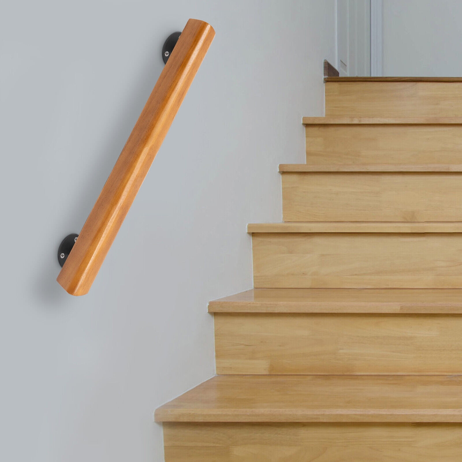 2ft Wood Handrails for Indoor Stairs, Wall Mount Stair Handrails,Safety ...