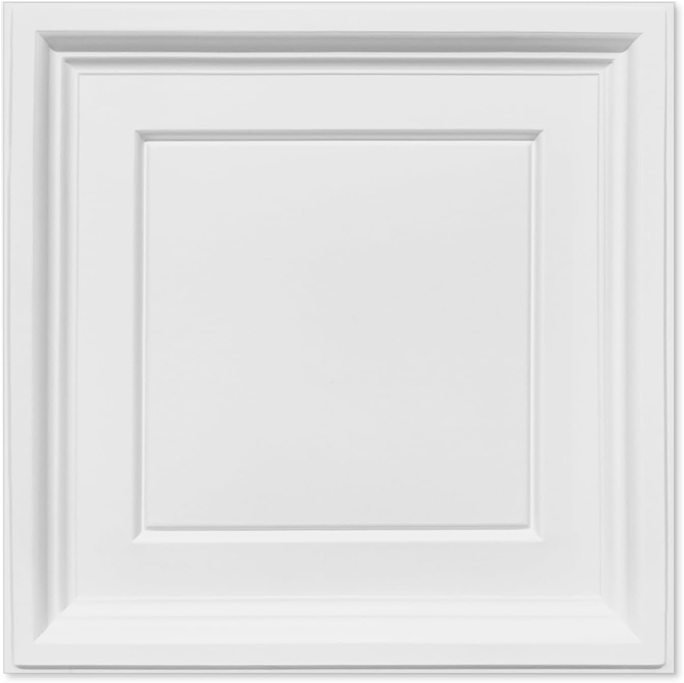 2ft x 2ft Drop Ceiling Tiles, White Icon Relief Ceiling Tiles 24 x 24in ...
