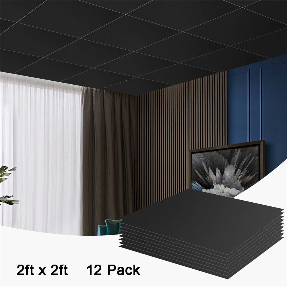 2ft x 2ft Smooth Ceiling Tiles - PVC Ceiling Panel 24 x 24in ...