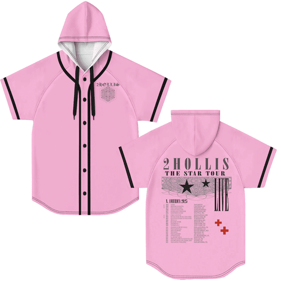 2hollis 2025 The Star Tour Merch Baseball Hoodie Sport Jacket Tee ...