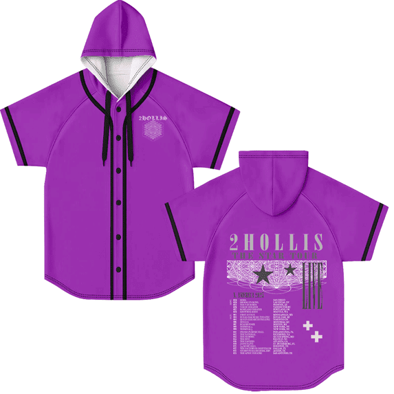 2hollis 2025 The Star Tour Merch Baseball Hoodie Sport Jacket Tee ...