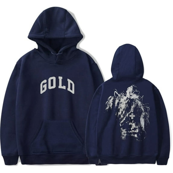 2hollis Merch Gold Logo Hoodies Women Men Long sleeve Fashion Casual ...