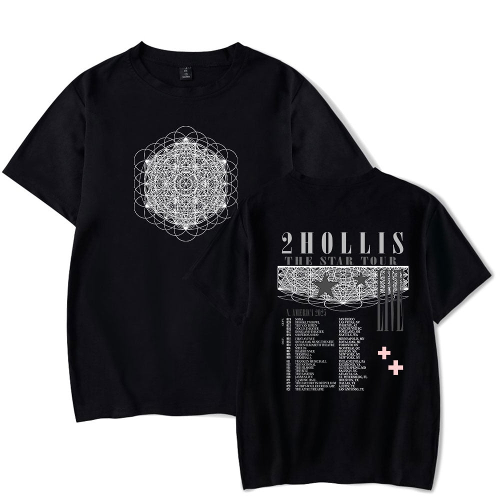 2hollis The Star Tour 2025 Merch T-Shirt Women Men Crewneck Casual ...