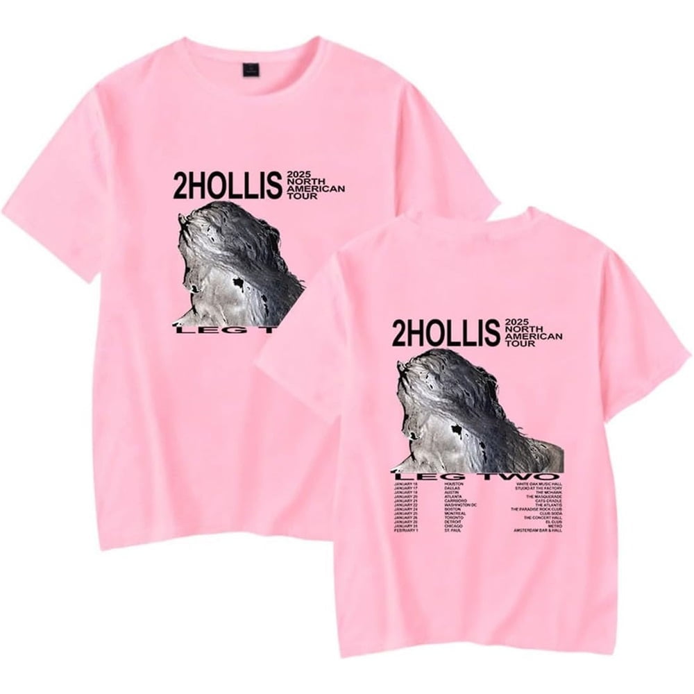 2hollis Tour 2025 Merch Cotton short sleeved T-shirt for men and women ...