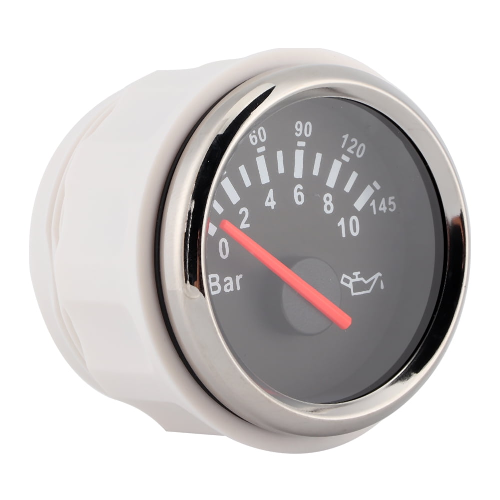 2in 0‑10Bar Oil Pressure Meter 145psi LED Backlight Dial Instrument for ...