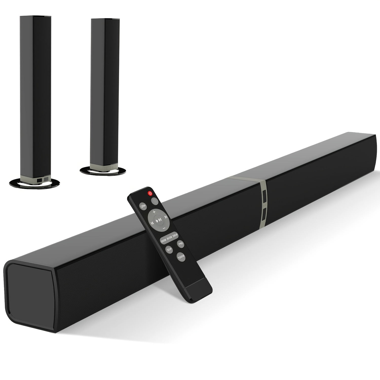 2in 1 TV Sound Bar, Sound Bars for Smart TV, 50W Wireless 2.0 Channel ...