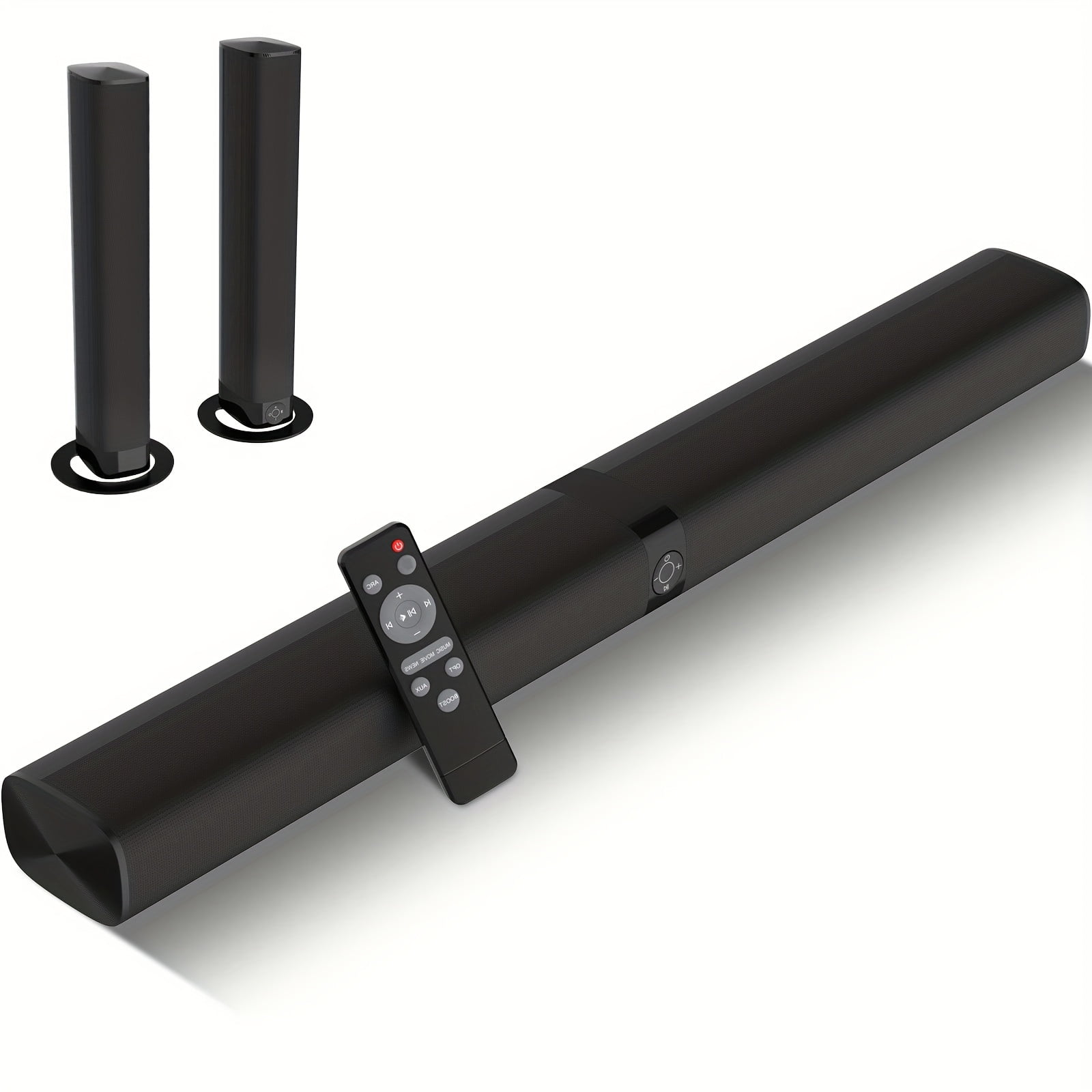 2in 1 TV Sound Bar, Sound Bars for Smart TV, 50W Wireless 2.0 Channel ...