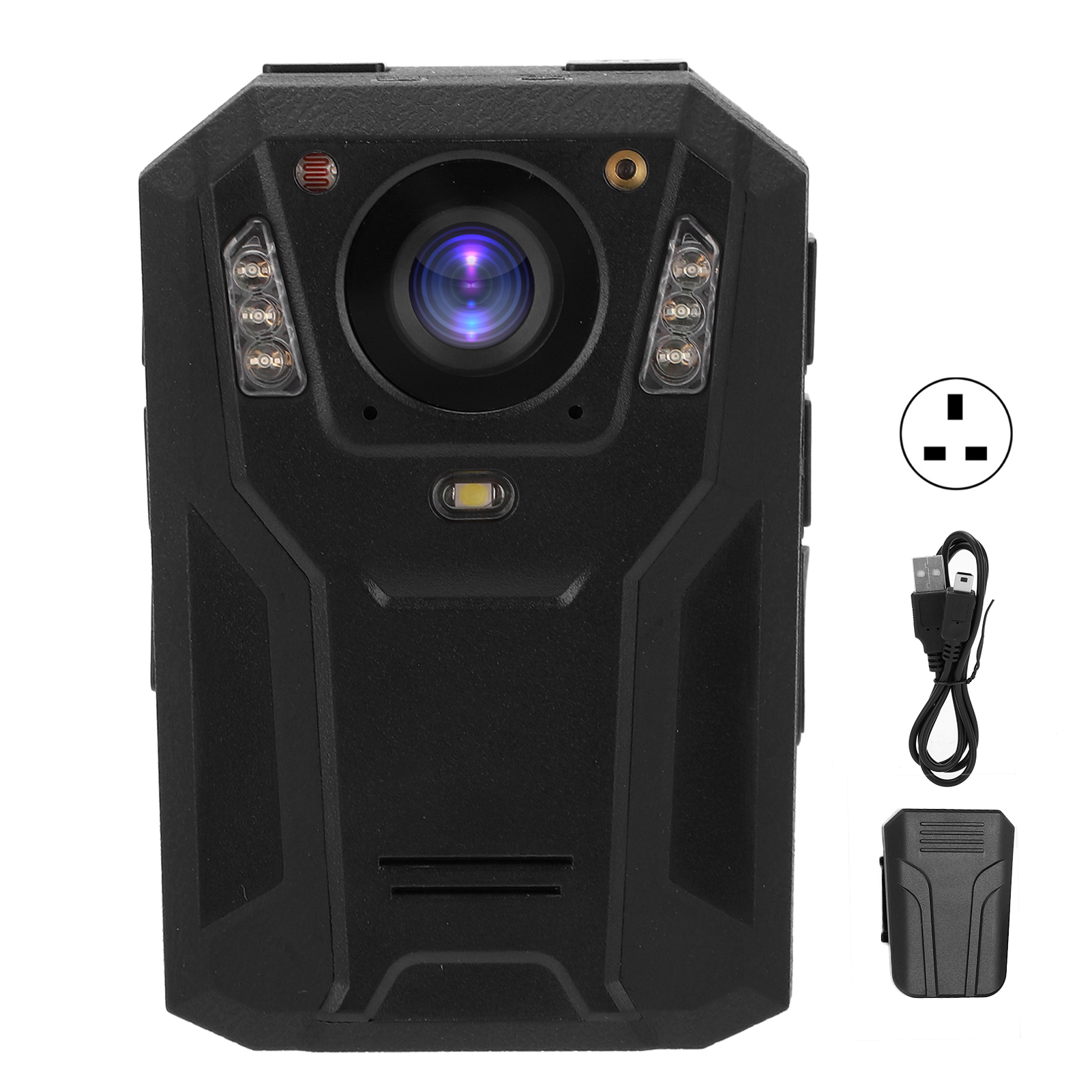 2in Pocket Body Camera 1296P TFT Night Vision IP67 with LED Flashlight ...