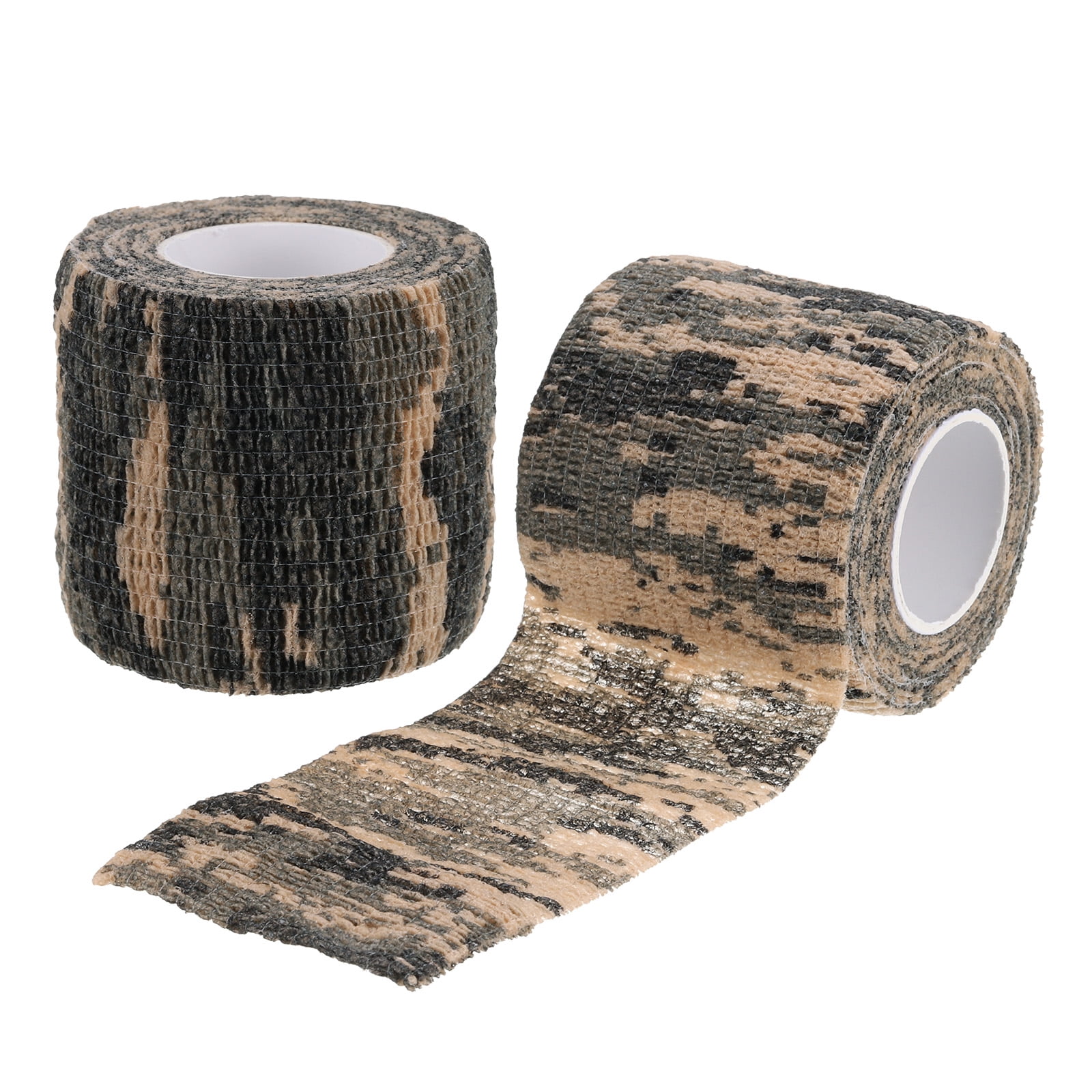 2in x 14.76ft Camo Tape Wrap, 2 Rolls of Self-Adhesive Camouflage Tape ...