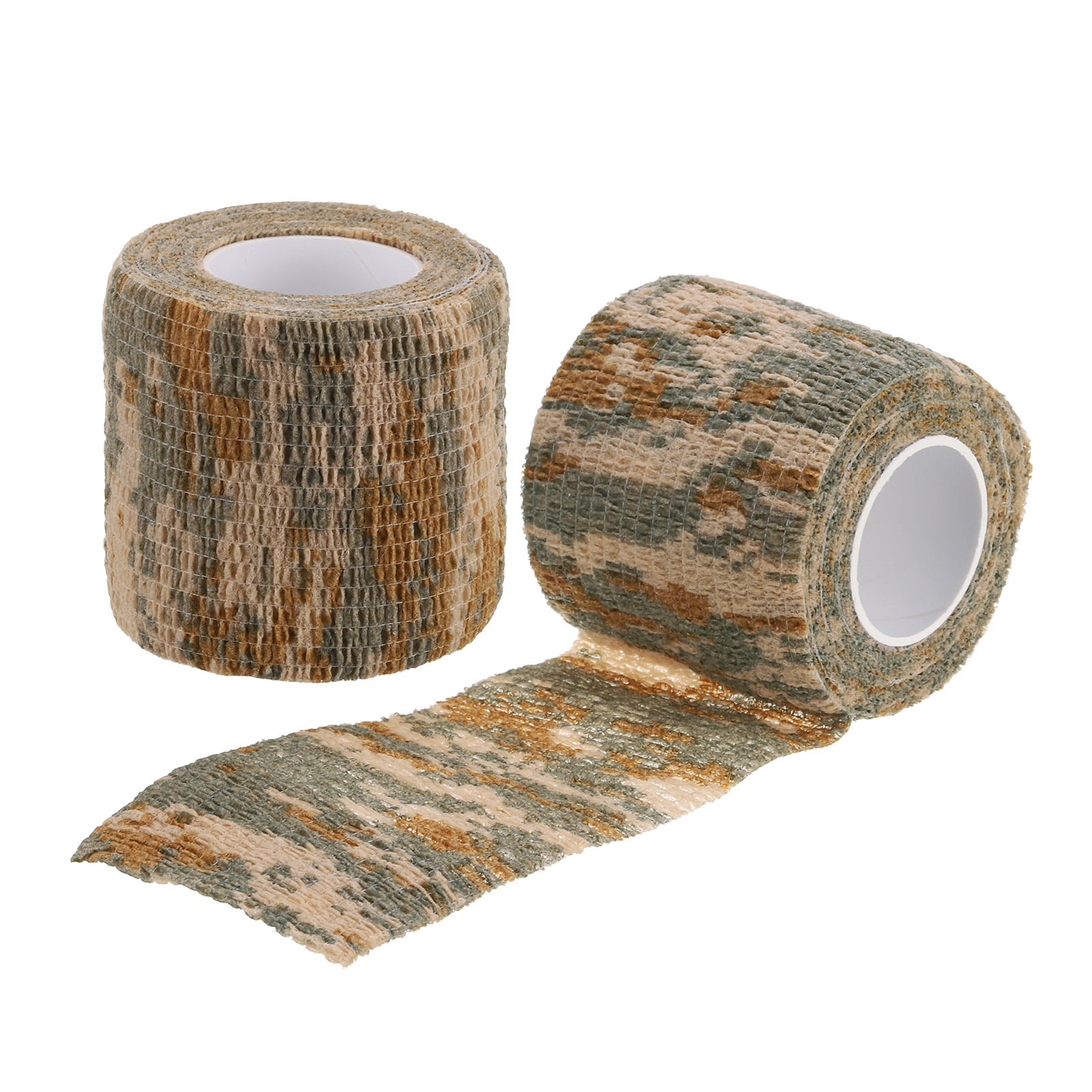2in x 14.76ft Camo Tape Wrap, 2 Rolls of Self-Adhesive Camouflage Tape ...