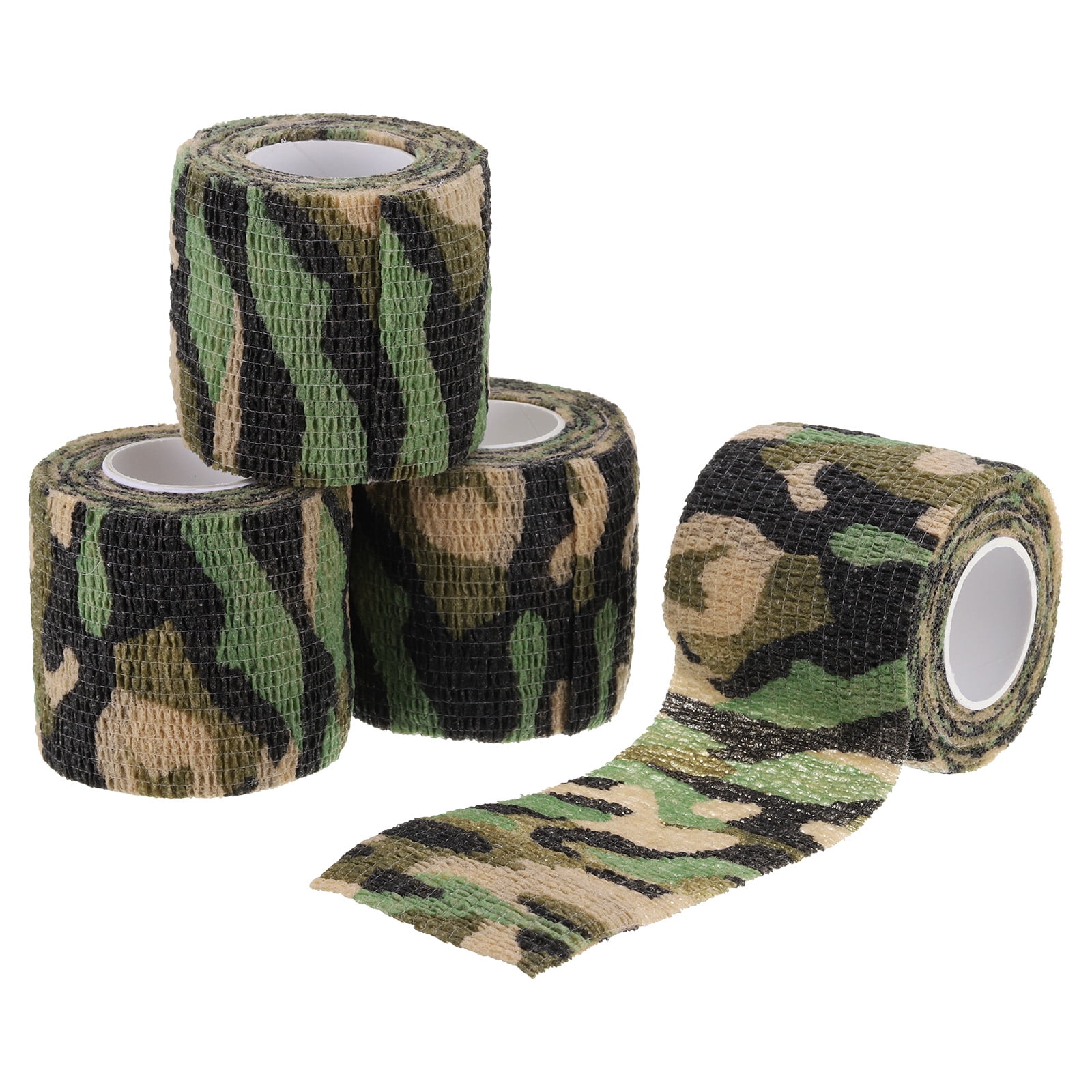 2in x 14.76ft Camo Tape Wrap, 4 Rolls of Self-Adhesive Camouflage Tape ...