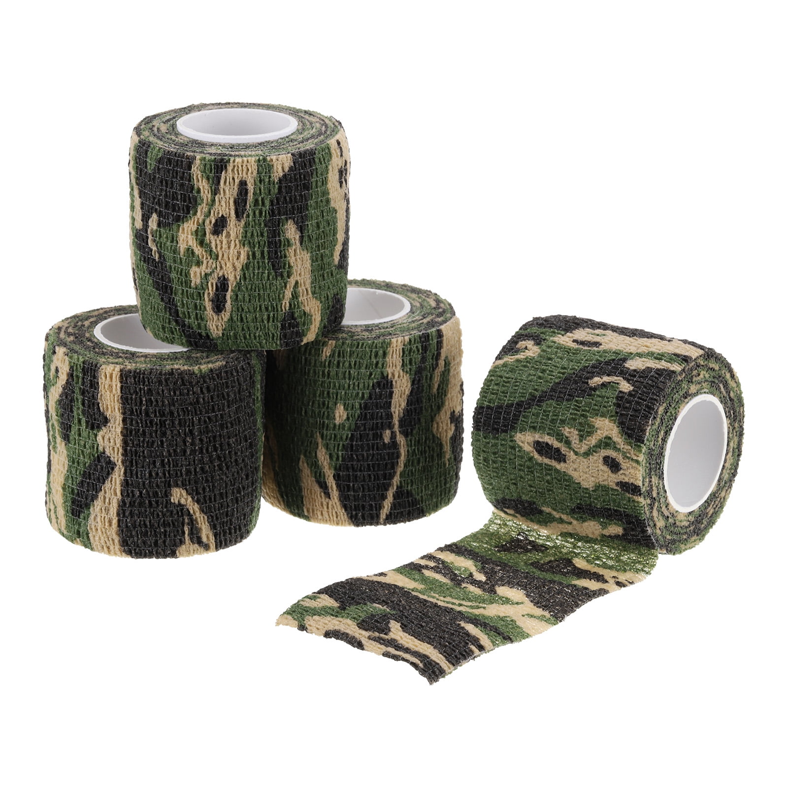 2in x 14.76ft Camo Tape Wrap, 4 Rolls of Self-Adhesive Camouflage Tape ...
