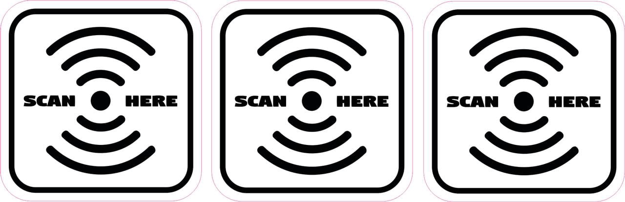 2in x 2in Scan Here Stickers - Walmart.com