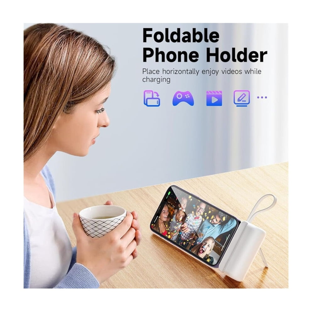 2in1 5000mAh Mini Power Bank Portable Fast Charger External Small ...