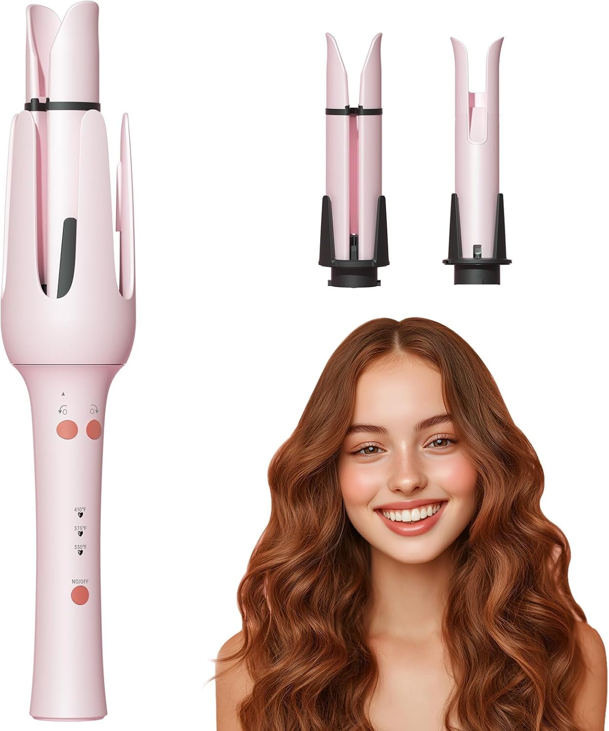 2in1 Automatic Curling Iron Set-1 Inch Curling Wand& 1.25 Inch Auto ...