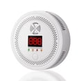 2in1 CO Smoke with LCD Display 10 Year Battery Life Explosion Proof ABS ...