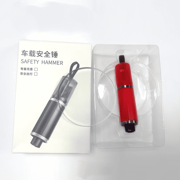 2in1 Car Safety Hammer Emergency Escape Tool Window Breaker and ...