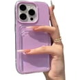 2in1 Card Holder Slot Wallet Photo Pocket Clear Candy Color Case for ...