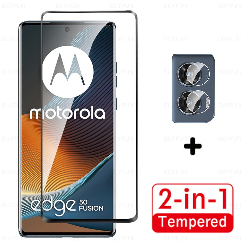 2in1 Curved Protect Glass For Motorola Moto Edge 50 Fusion Camera ...