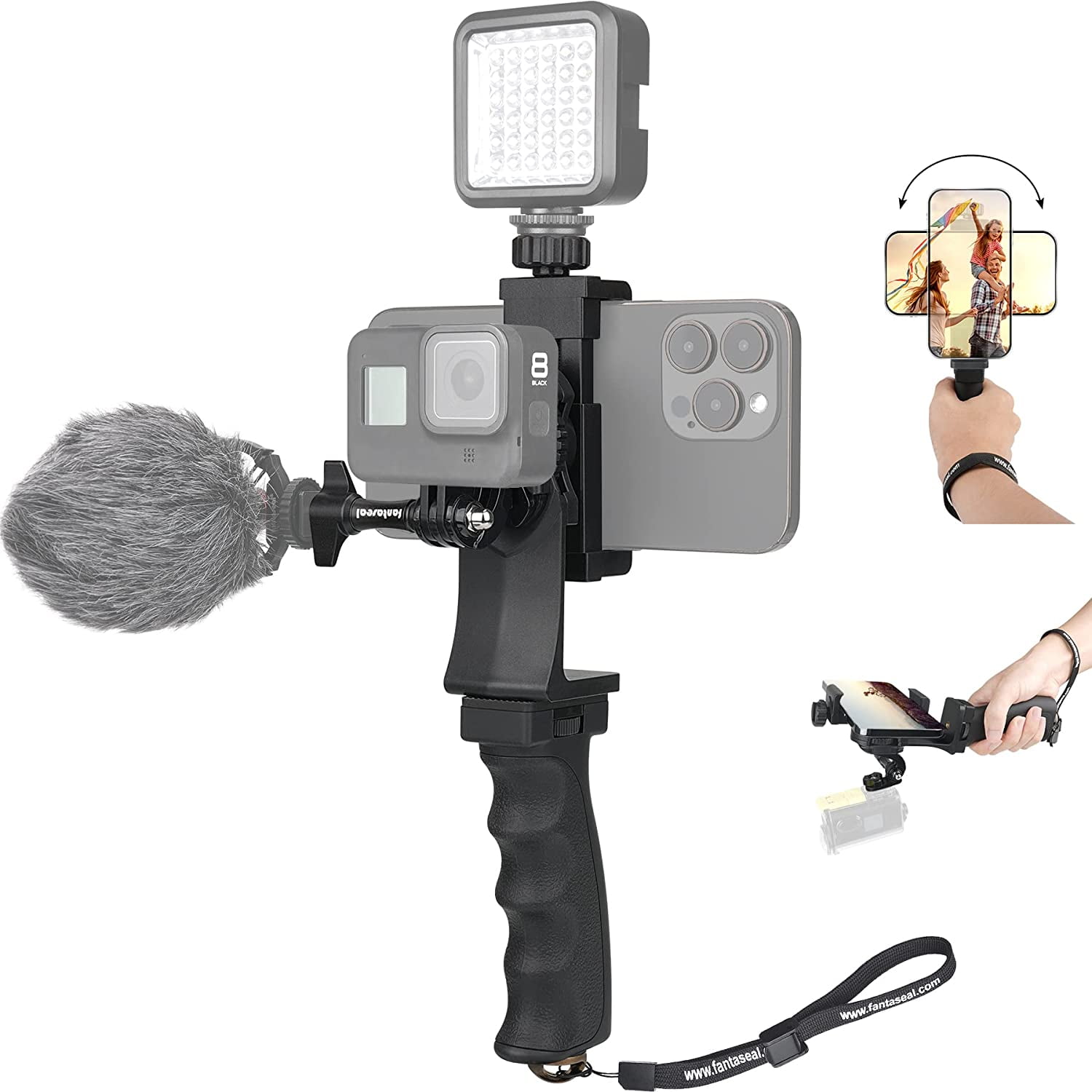 2in1 Ergonomic Portable Action Camera+Smartphone SYN Hand Grip ...