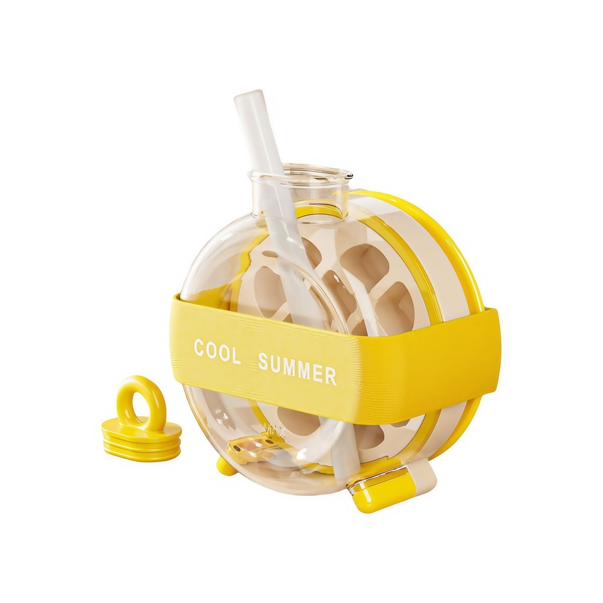 2in1 Ice Cube Bottle Water Bottle Ice Cube Tray with Lid and Bin Ice ...