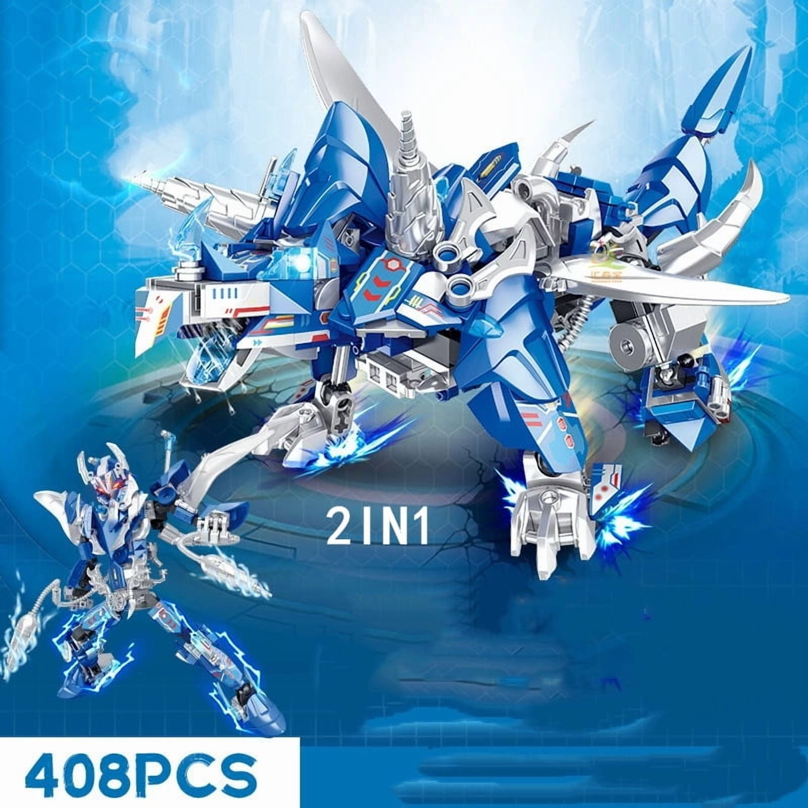 2in1 Jurassic Dinosaur World Model City Triceratops Velociraptor Dino ...