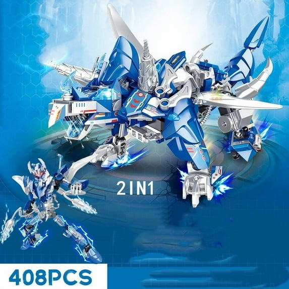 2in1 Jurassic Dinosaur World Model City Triceratops Velociraptor Dino ...