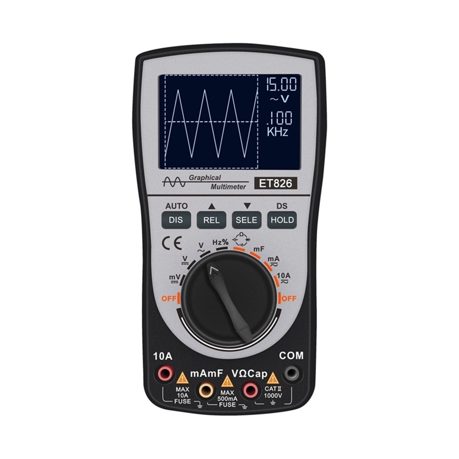 2in1 LCD Digital Oscilloscope Multimeter Current Voltage Frequency ...