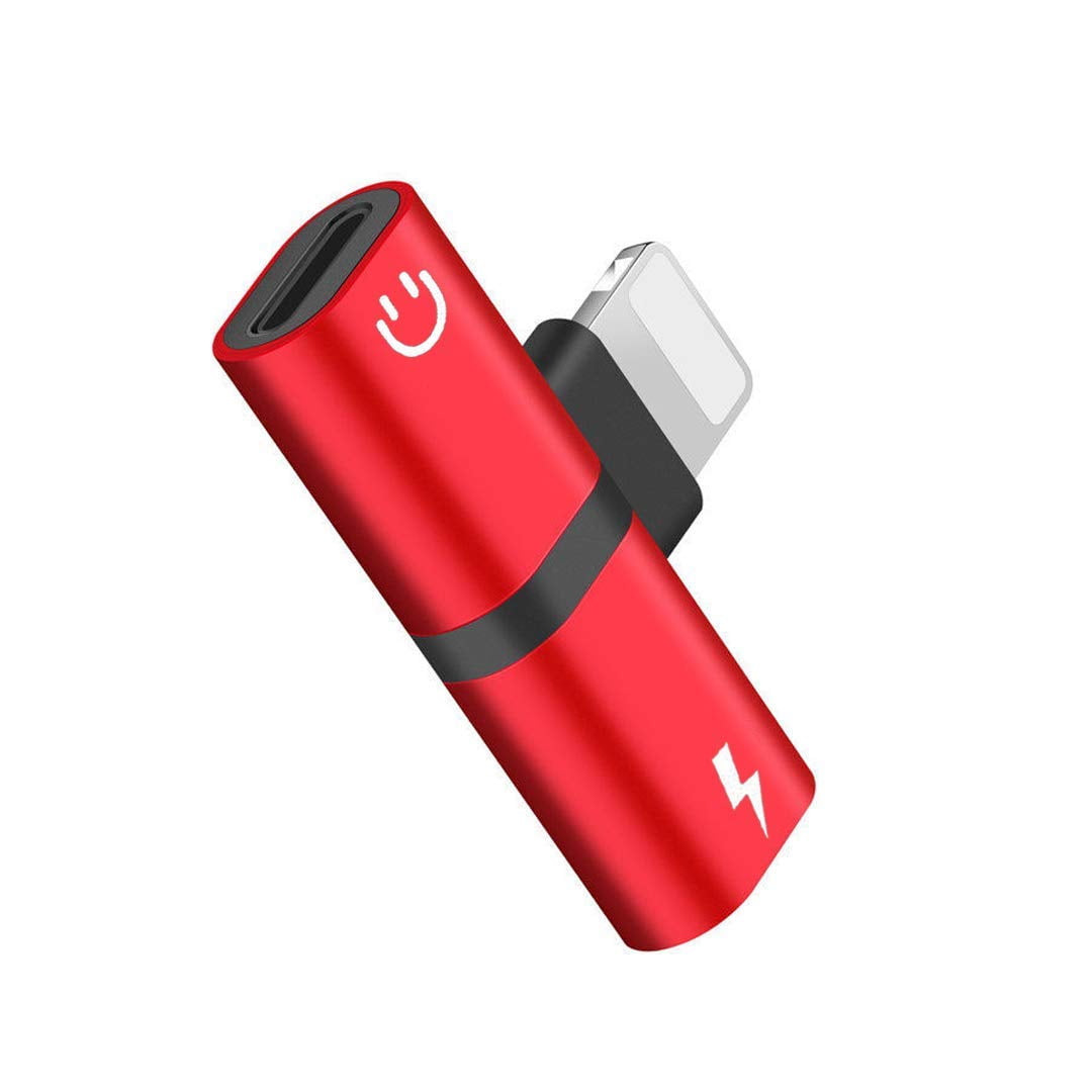 2in1 Lightning Splitter Adapter for iPhone XS/ XS Max/XR/X/8/8 Plus/7/7 ...