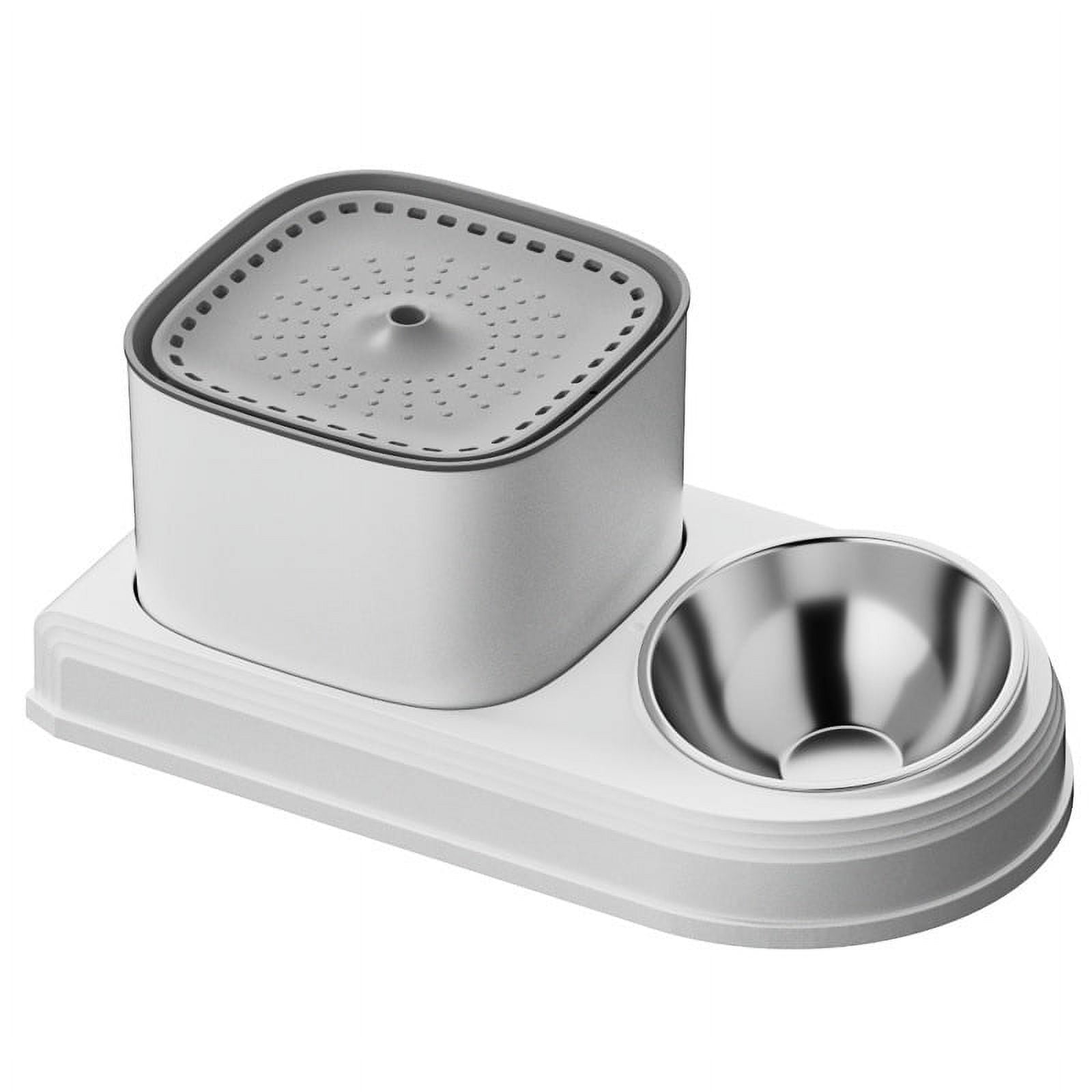2in1 Pet Water Fountain Automatic Cats Drinker and Feeding Bowl ...